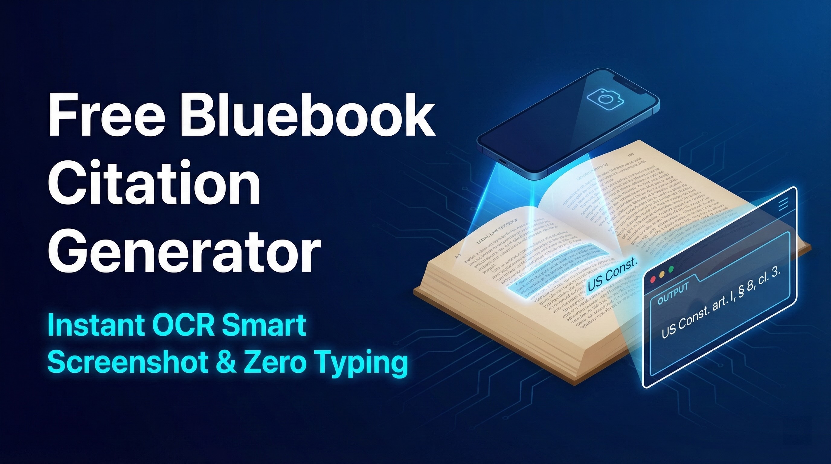Bluebook Citation Generator - Instant Legal Citations & OCR